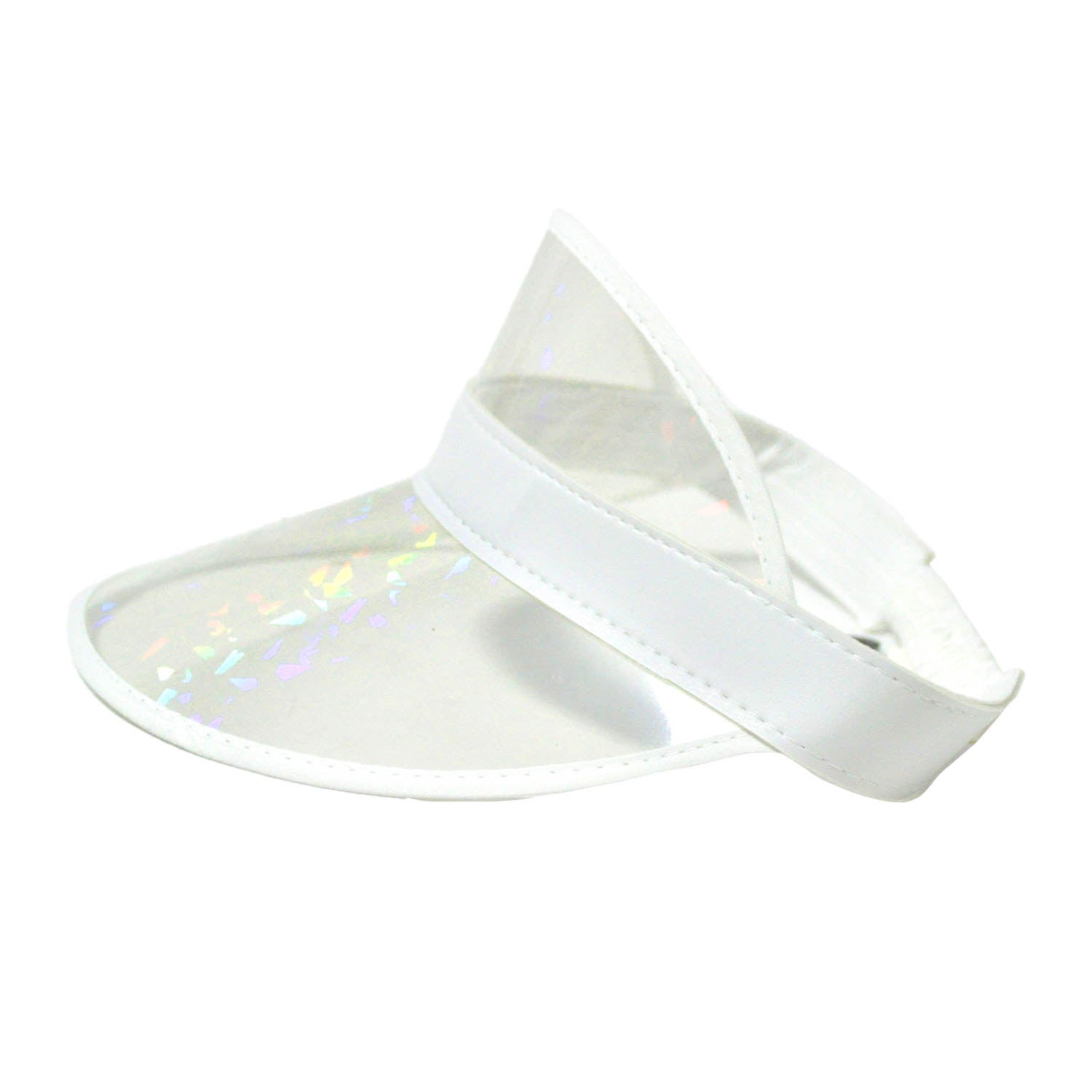 Holographic Sparkle PVC Perspex Visor Hat – The Party Inventory