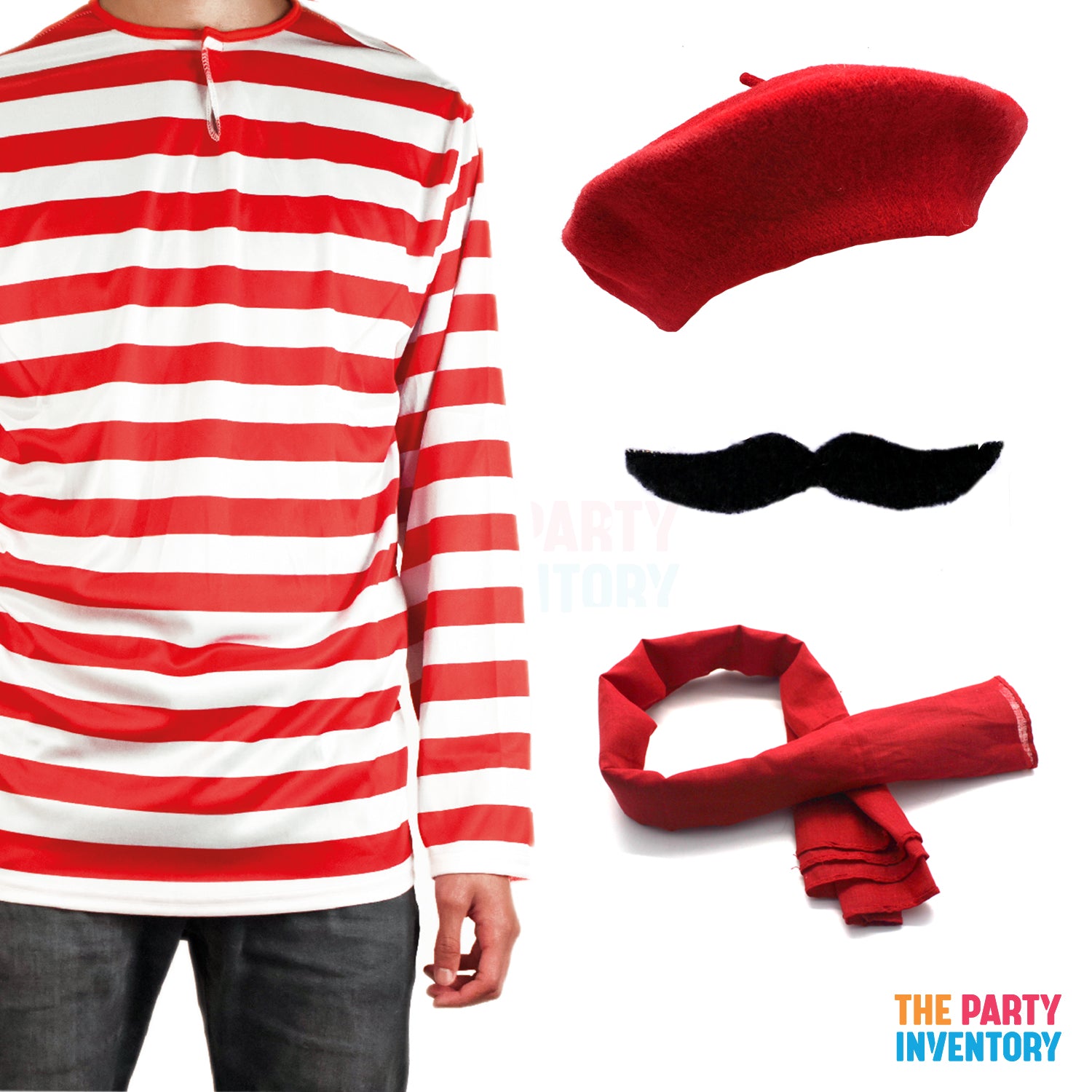 French Costume Kit (Deluxe) Red – The Party Inventory