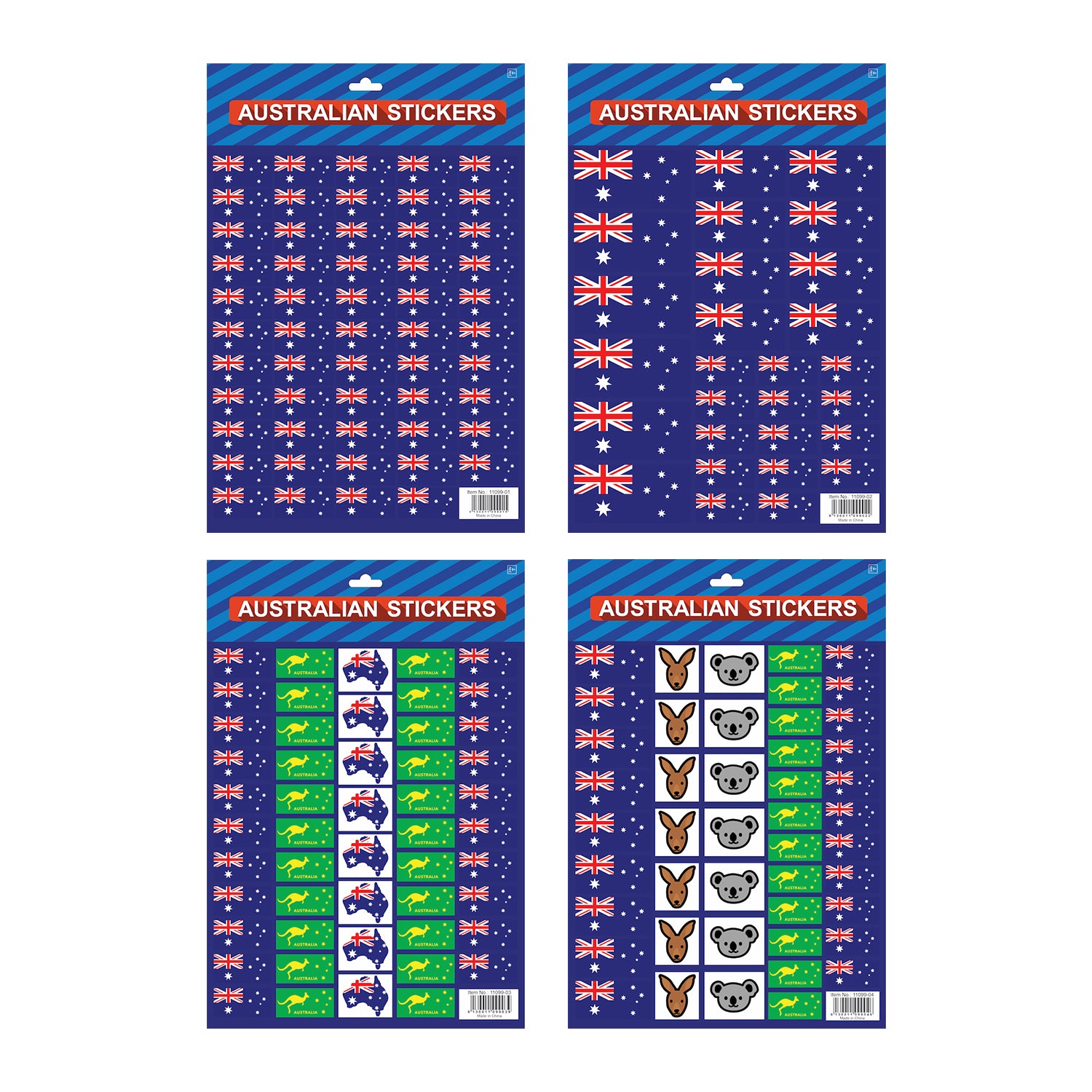 Australian Flag Stickers (Assorted) – The Party Inventory