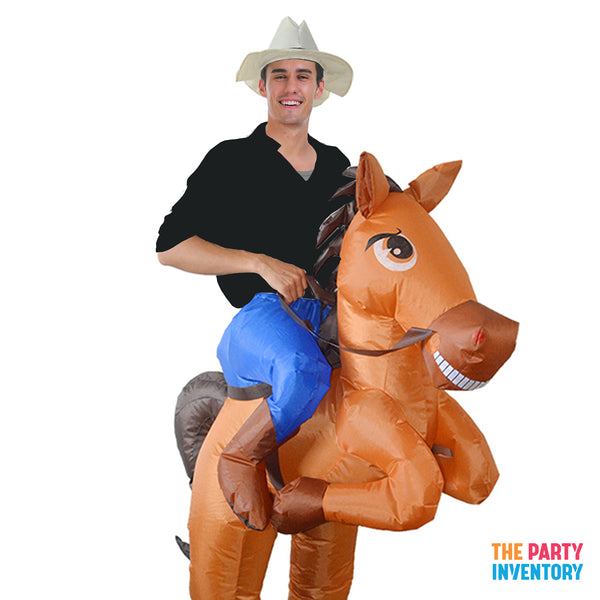 Adult Inflatable Horse Rider Costume – The Party Inventory