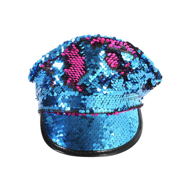 Blue Sequin Cap – The Party Inventory
